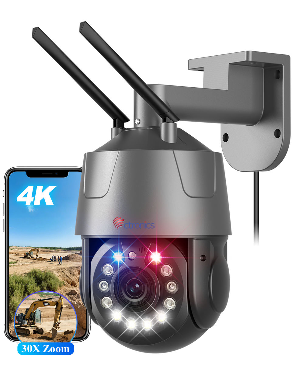 【Kostenlose 64G SD-Karte】Ctronics 4K 8MP 30X Optischer 3D-Zoom Überwac – de.ctronics
