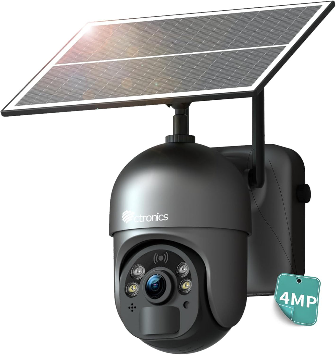 Ctronics 4MP 4G Überwachungskamera Aussen mit Spotlight AI+PIR, FTP ...